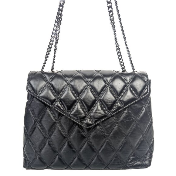 Roberta Rossi | Bags | Roberta Rossi Black Quilted Leather Italian ...